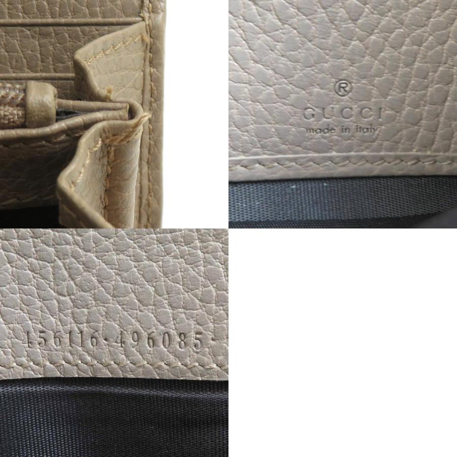 GUCCI（グッチ） 長財布 レザー ベージュ : ブランドバリュー - 通販