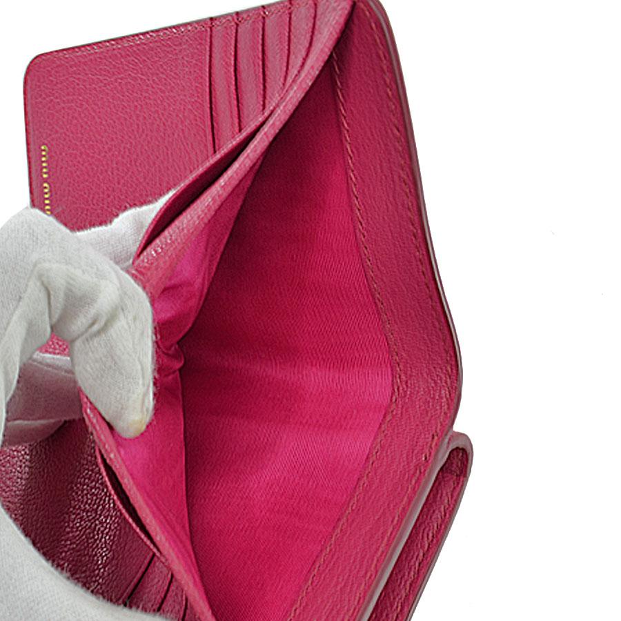 miu miu（ミュウミュウ） 財布 レザーx金属素材 ピンクxゴールド 定番人気 : ブランドバリュー - 通販 - Yahoo!ショッピング