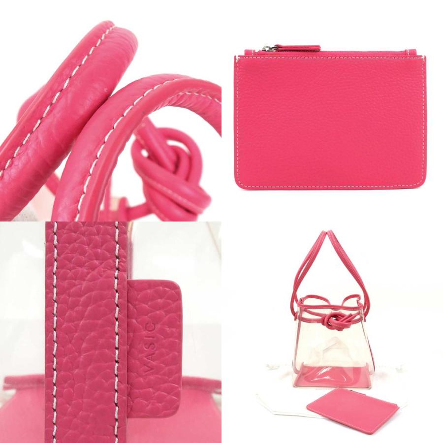 VASIC ヴァジック ハンドバッグ ボンド ミニ PVC/レザー クリア×ピンク :r9433f:ブランドバリュー - 通販 - Yahoo!ショッピング