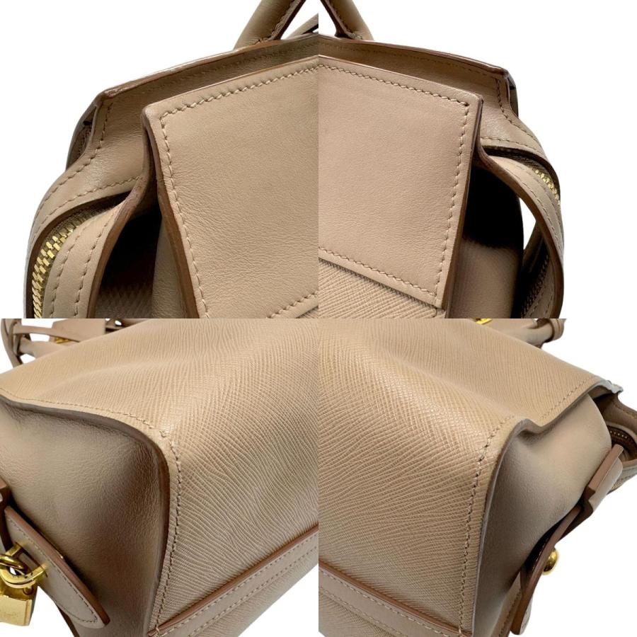 PRADA プラダ ハンドバッグ ショルダーバッグ レザー ベージュ : ブランドバリュー - 通販 - Yahoo!ショッピング