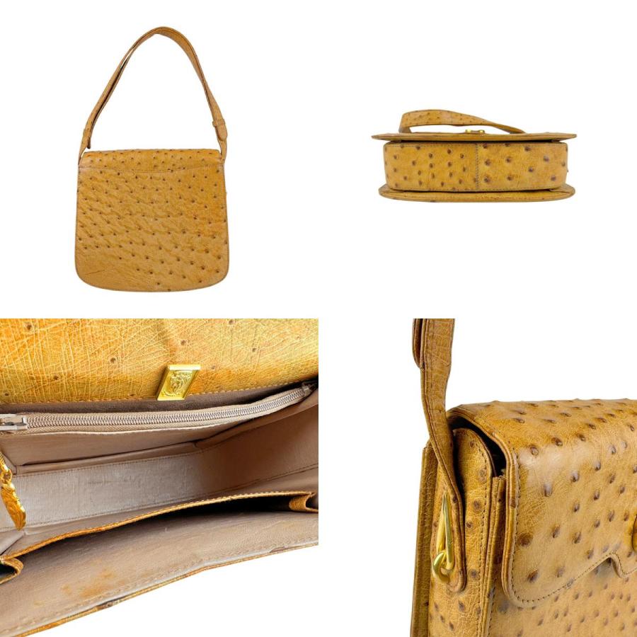 GUCCI グッチ ショルダーバッグ ヴィンテージ オーストリッチ ブラウン : ブランドバリュー - 通販 - Yahoo!ショッピング