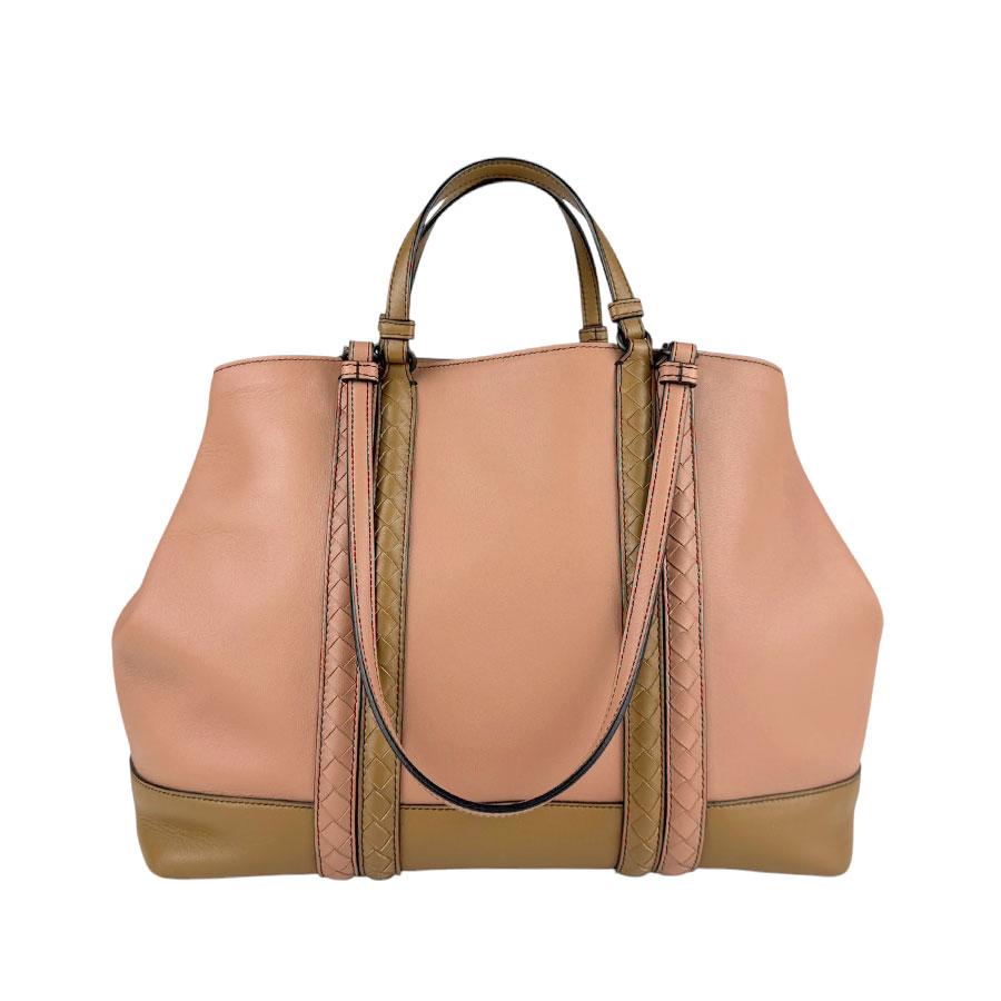 ボッテガヴェネタ BOTTEGAVENETA ハンドバッグ ショルダーバッグ イントレチャート レザー ピンクベージュ/ブラウン : ブランドバリュー - 通販 - Yahoo!ショッピング