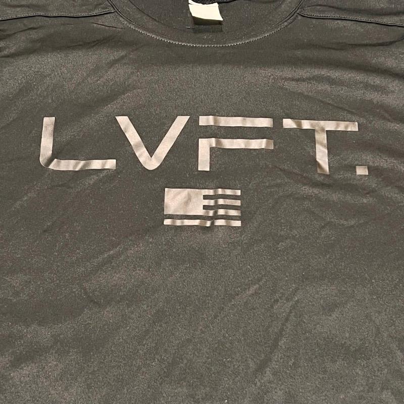 LVFT LIVE FIT リブフィット ロゴ 長袖 Tシャツ ロンT ブラック size M メンズ トレーニング フィットネス スポーツ ...