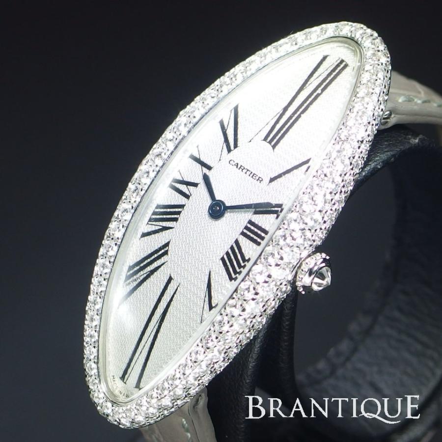 Cartier BAIGNOIRE ALLONGEE ベニュワール アロンジェ 2514 手巻 レディース 腕時計 ケース付「19306 ...