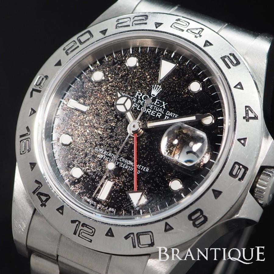 ROLEX ロレックス EXPLORER エクスプローラーII OYSTER PERPETUAL Ref.16550 SS AT メンズ 腕 ...