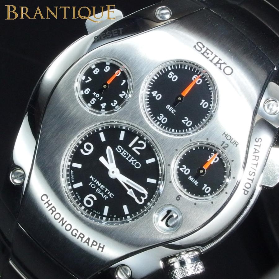 超希少・未使用品 【世界1000本限定】セイコー SEIKO 9T82-0A50 スポーチュラ キネティック OH済 裏スケ オートクォーツ ...