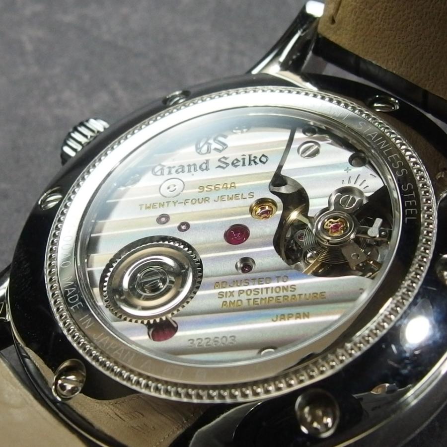 グランドセイコー 美品 GRAND SEIKO GS SBGW231 9S64-00A0 9Sメカニカル cal.9S64 手巻き 裏 ...