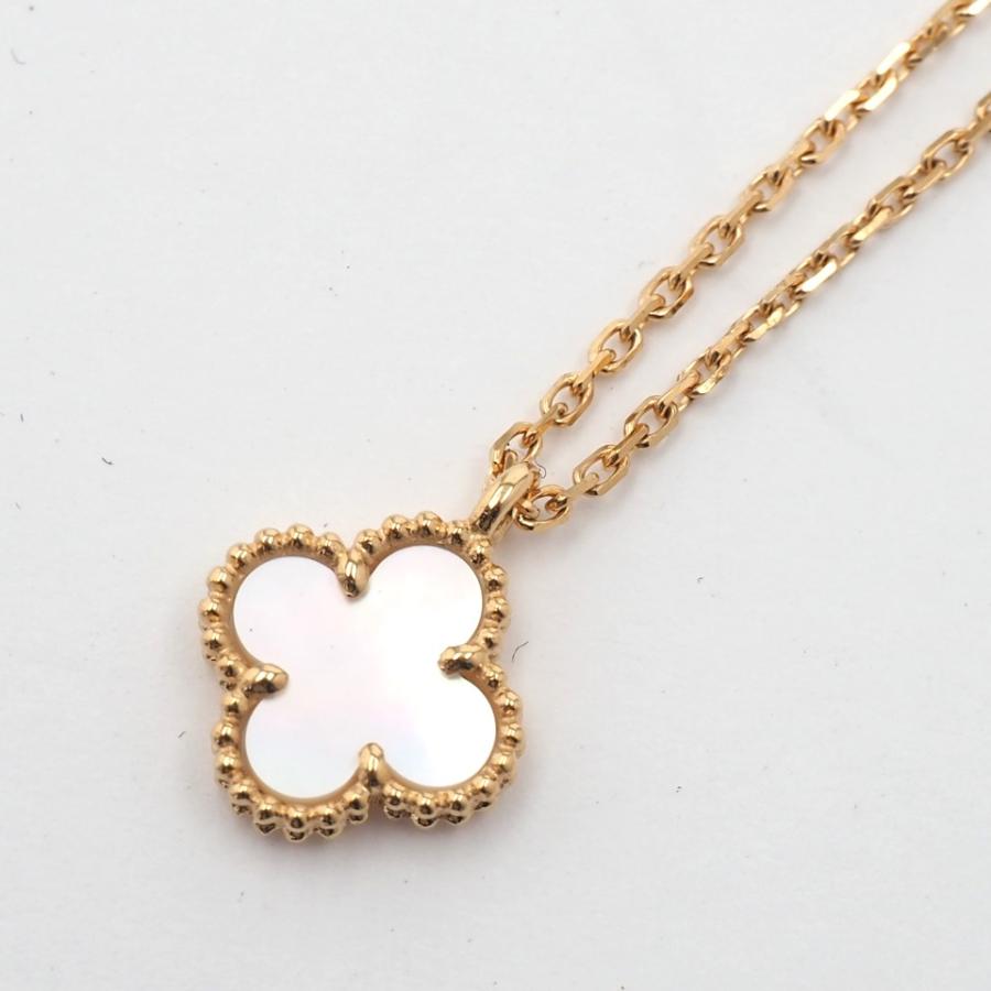 美品 ヴァンクリーフ&アーペル Van Cleef&Arpels VCA K18 シェル VCARF69100 ケース 箱付 レディース アクセサリー ネックレス 「21292 ...