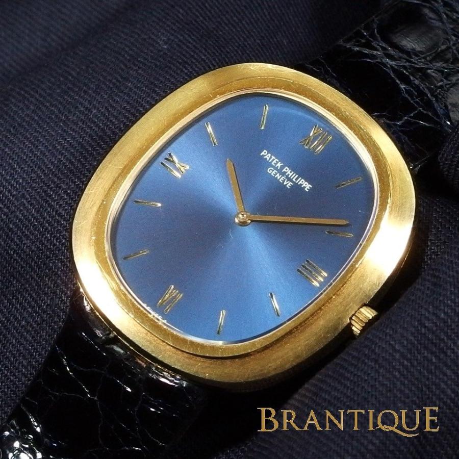 PATEK PHILIPPE パテックフィリップ ゴールデン・エリプス ジャンボ K18YG Ref.3589 45.6g 自動巻 メンズ 腕時計「21842」 超希少 : BRANTIQUE ...