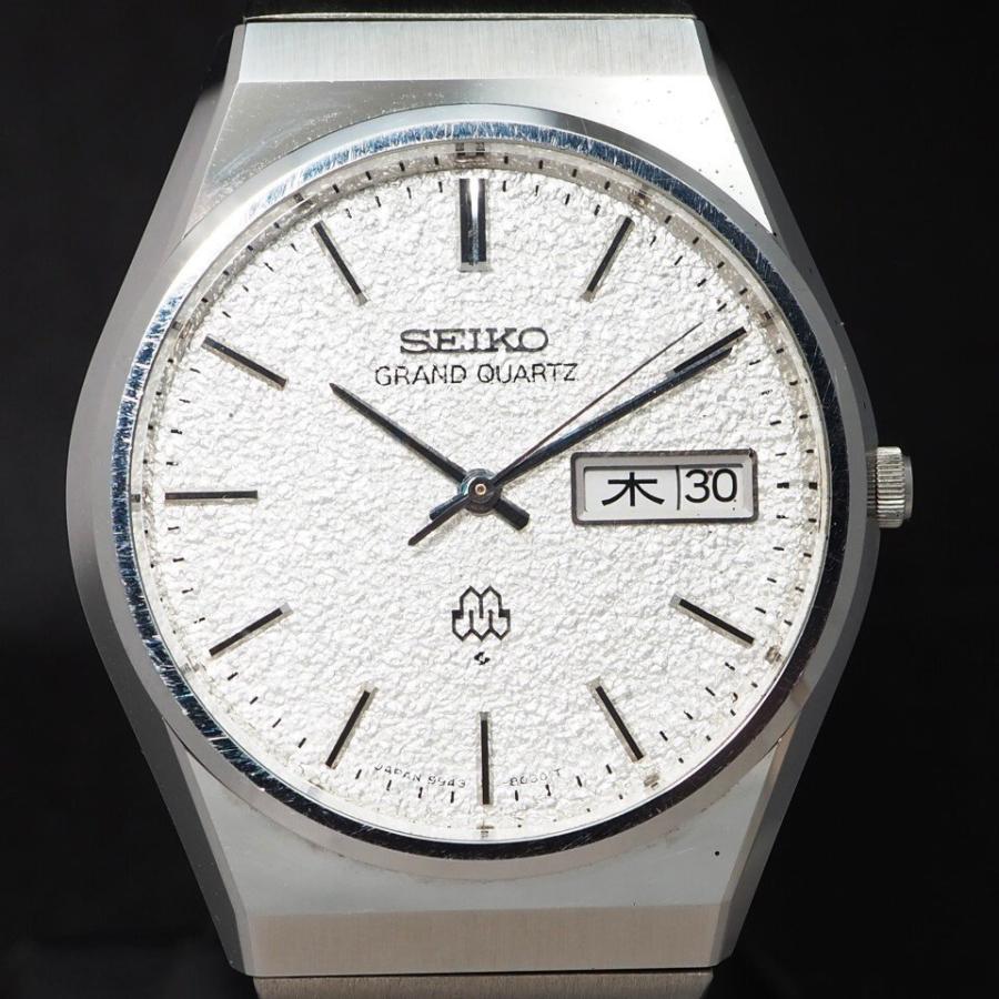 【希少 極上品 電池交換済 GQ ツインクォーツ デイデイト】セイコー SEIKO GRAND QUARTZ グランドクォーツ 9943 ...