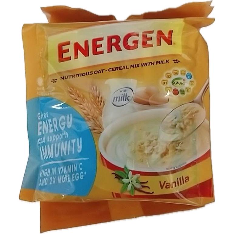 MAYORA ENERGEN Vanilla オートミール入り粉末飲料 バニラ味 インドネシア産 400g : COPA MART - 通販 ...