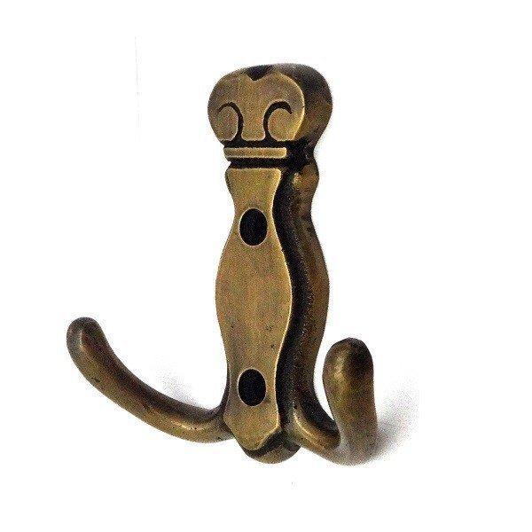 U030 ウォールフック 真鍮 アンティークゴールド ネコポス可 : 真鍮取っ手フック専門店 - 通販 - Yahoo!ショッピング