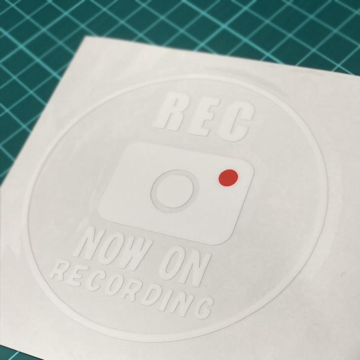 【ステッカー】ドラレコ ステッカー ドライブレコーダー おしゃれ シンプル かわいい ドラレコステッカー REC 録画中 防犯 カッティング セキュリティ【送料無料 : bratt-bratt ...
