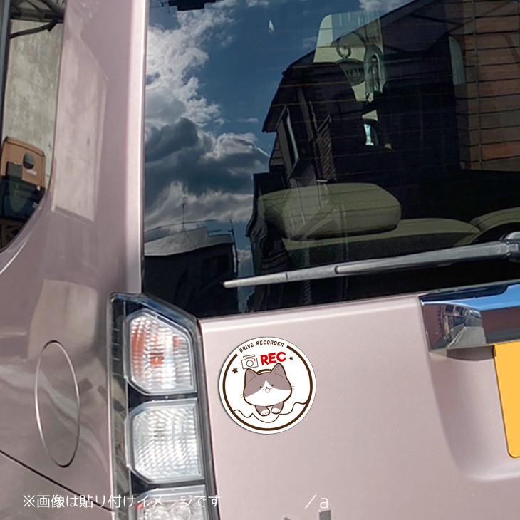【ステッカー】猫 ドラレコ シンプル かわいい REC 録画中 ねこ ニャンコ ドーナツ あおり運転 スコティッシュフォールド 茶トラ ハチワレ【送料無料】 : bratt-bratt ...