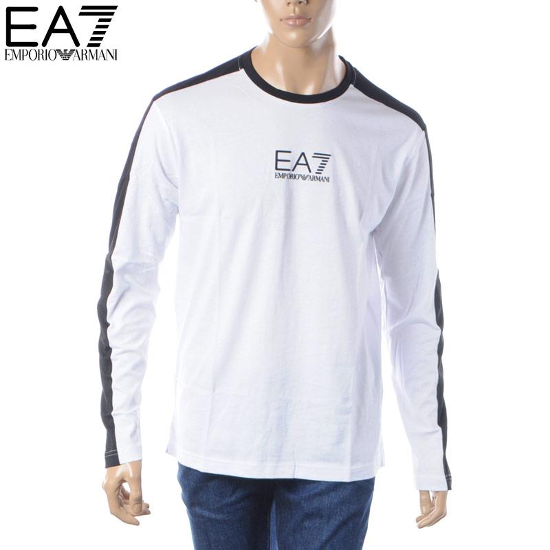 EA7 エンポリオアルマーニ EMPORIO ARMANI Tシャツ メンズ 長袖 ロンT ブランド クルーネック 6RPT16 PJ02Z ホワイト : BRAVAS - 通販 ...