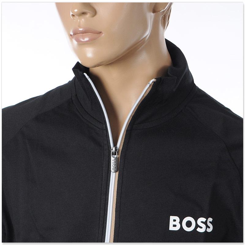 ヒューゴボス HUGO BOSS スウェット メンズ ブランド AUTHENTIC JACKET Z 50521768 ブラック 2024秋冬 ...