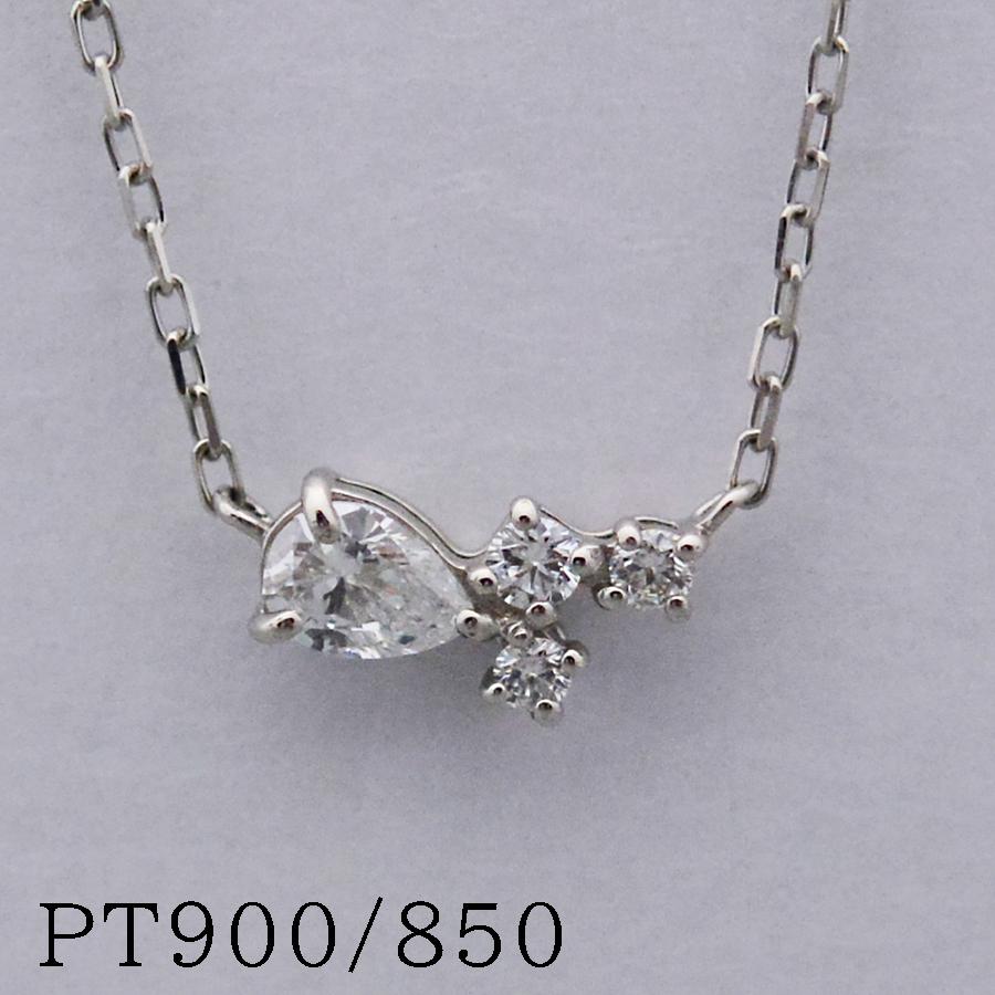 ミックスダイヤモンド ペンダントネックレス ペアシェープ ラウンド ミックスプラチナ pt900pt850 : CASHO - 通販 - Yahoo!ショッピング