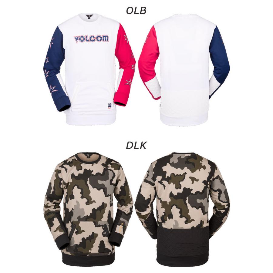 21-22 VOLCOM / ボルコム LET IT STORM CREW FLEECE メンズ スノーウェア ベスト スノーボードアパレル ...