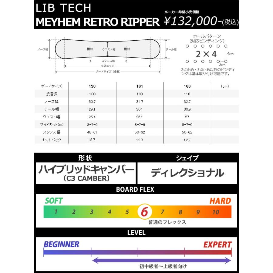 23-24 LIB TECH / リブテック LOST RETRO RIPPER ロストレトロリッパー メンズ スノーボード パウダー ...