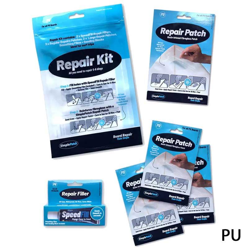 FCS SIMPLE PATCH REPAIR KIT/ エフシーエス シンプル パッチ リペア キット リペアテープ サーフボード サーフィン サップ : BREAKOUT - 通販 ...