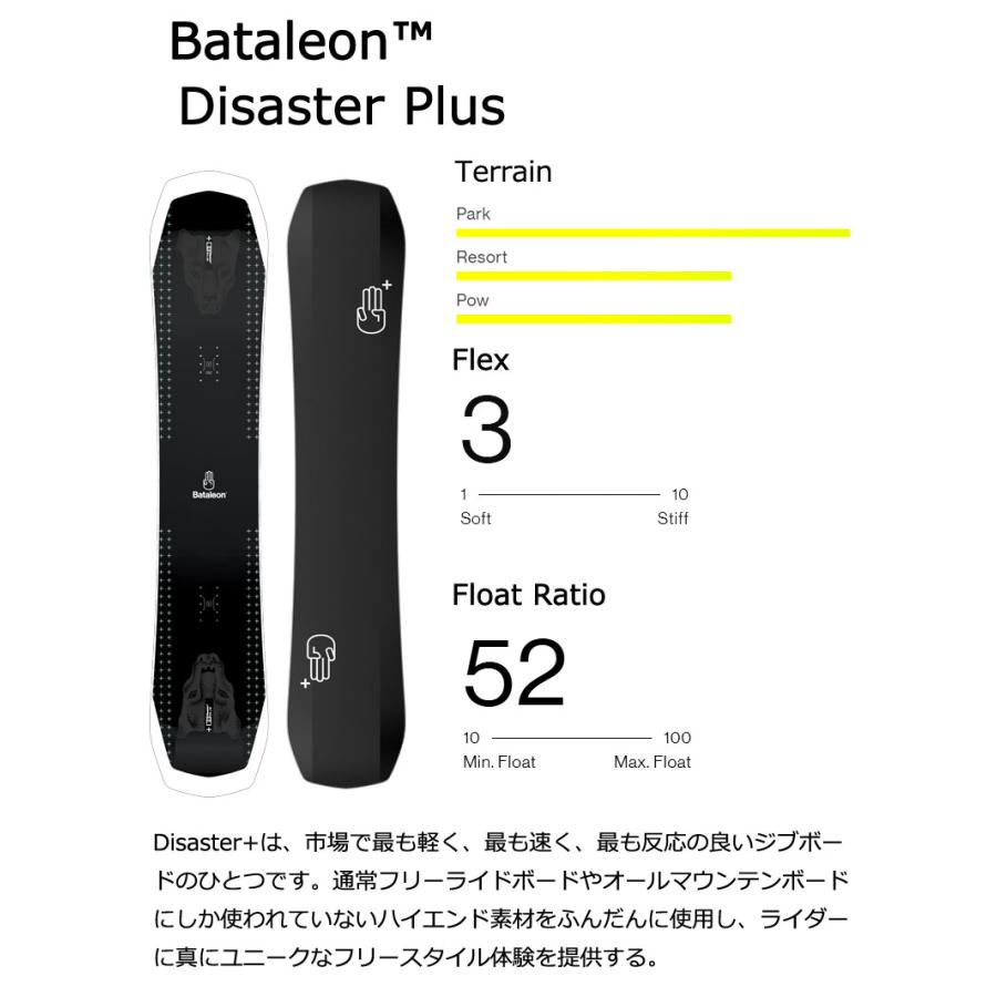 23-24 BATALEON / バタレオン DISASTER PLUS ディザスター プラス メンズ スノーボード グラトリ 板 2024 ...
