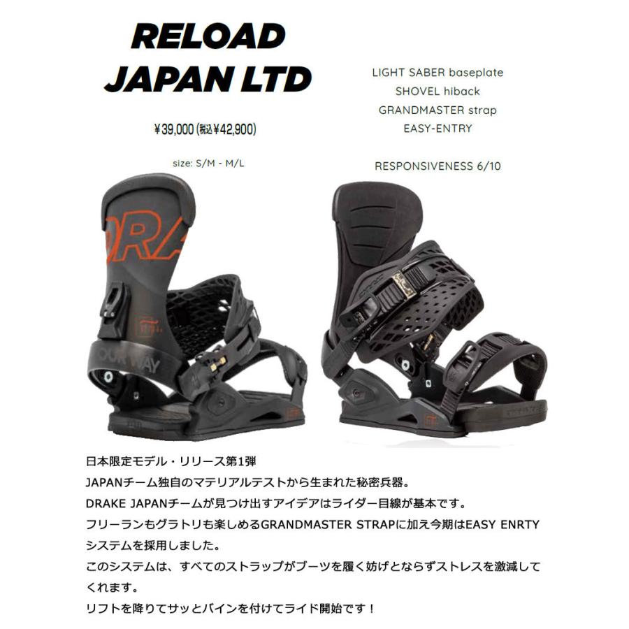 22-23 FNTC/DRAKE CAT × RELOAD LTD グラトリ2点セット エフエヌティーシー ドレイク メンズ レディース 板 ビンディング スノーボード 2023 :gytrk ...