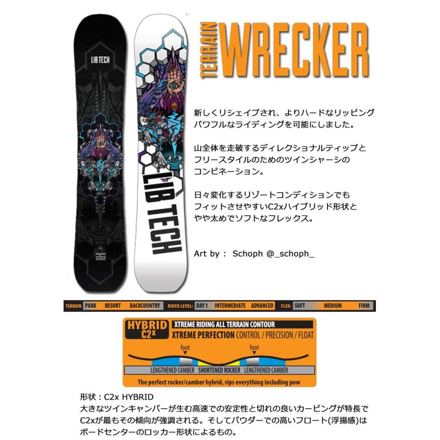 23-24 LIB TECH / リブテック TERRAIN WRECKER テレインレッカー メンズ スノーボード カービング 板 2024 ...