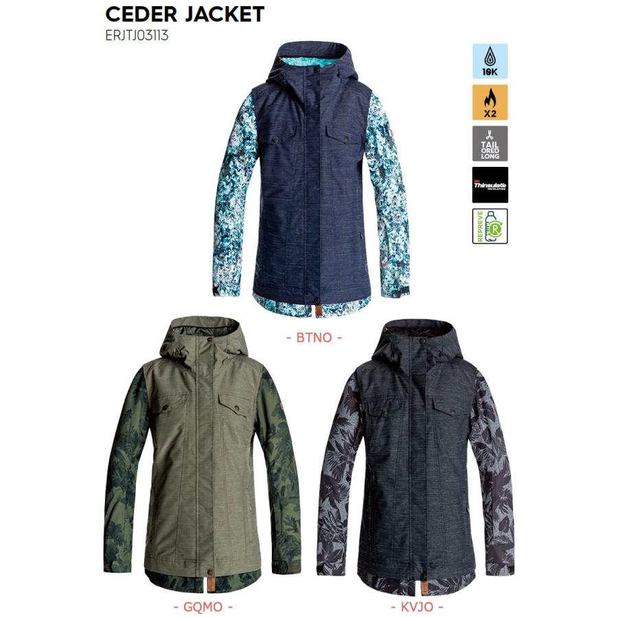 17-18 ROXY / ロキシー CEDER jacket ウエア ジャケット レディース スノーボード スノーウェア スキー 2018 型落ち : rzzo : BREAKOUT - 通販 ...