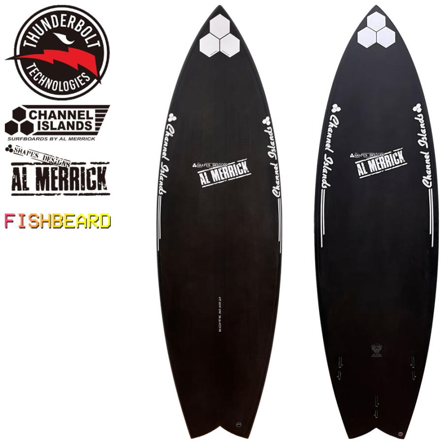 CHANNEL ISLANDS SURFBOARDS 2024 THUNDERBOLT AL MERRICK FISHBEARD BLACK ...