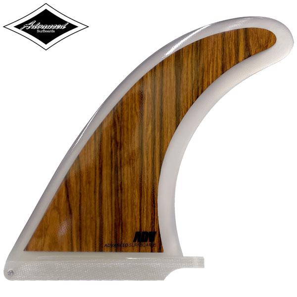 ADVANCED CLASSIC WOOD LONGBOARD FIN 9 / アドバンス クラシックウッド ロングボードフィン シングル ...