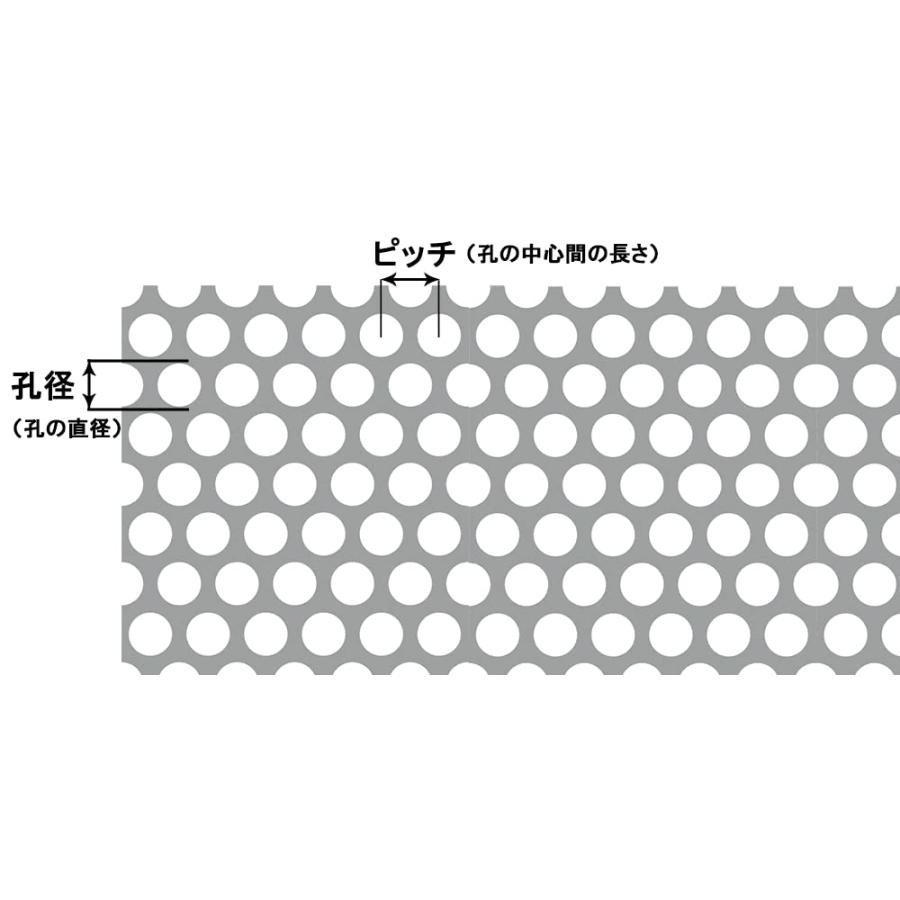 パンチングメタル アルミ 200×300 板厚1.5 孔径φ15 P20(単位mm) a1620 : BREEZE - 通販 - Yahoo!ショッピング