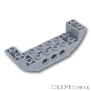 レゴ パーツ ばら売り #11301 逆スロープ カーブ 2 x 8 x 2 - ダブル：グレー | LEGOの部品 :11301-194 ...