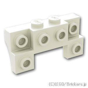 LEGO（レゴ） パーツ ばら売り #14520 ブロック 2 x 4 / 1 x 4 - サイドアーチ：ホワイト | LEGOの部品 ...