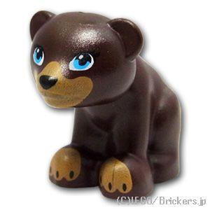 LEGO レゴ パーツ ばら売り #14732pb01 スモールベア ブルーアイパターン：ダークブラウン | LEGOの部品 : ブロック ...