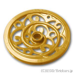 LEGO レゴ パーツ ばら売り #15744 荷車 オーナメントホイール - 43mm：パールゴールド | LEGOの部品 : ブロック ...