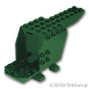 LEGO レゴ パーツ ばら売り #18929c02 ヘリコプターボディ - トップピン無し：ダークグリーン | LEGOの部品 : ブロック ...