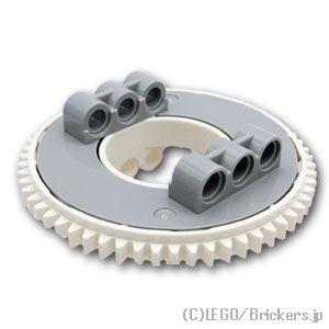 LEGO レゴ パーツ ばら売り #18939c03 テクニック ターンテーブル - 60歯ギア(18939 / 18938)：ホワイト ...