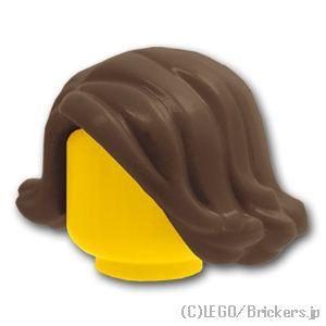 LEGO レゴ パーツ 髪 ばら売り #20877 ミニフィグ ヘア - サイドスイープショート：ダークブラウン | LEGOの部品 ミニ ...