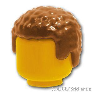 LEGO レゴ パーツ 髪 ばら売り #21778 ミニフィグ ヘア - ショートパンチパーマ：ミディアムヌガー | LEGOの部品 ミニ ...