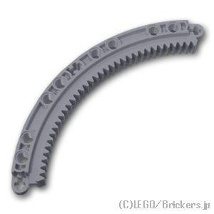 LEGO（レゴ） パーツ ばら売り #24121 テクニック ギアラック 11 x 11 - カーブ：ダークグレー | LEGOの部品 ...