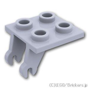 LEGO（レゴ） パーツ ばら売り #2415 プレート 2 x 2 - シングルホイールホルダー：グレー | LEGOの部品 : ブロック ...