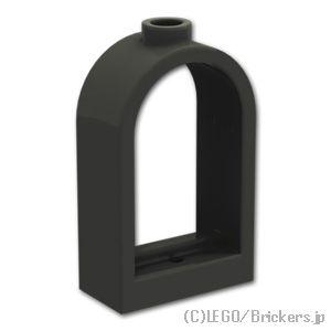 LEGO レゴ パーツ ばら売り #30044 ウィンドウ フレーム 1 x 2 2/3 - ラウンドトップ：ブラック | LEGOの部品 ...