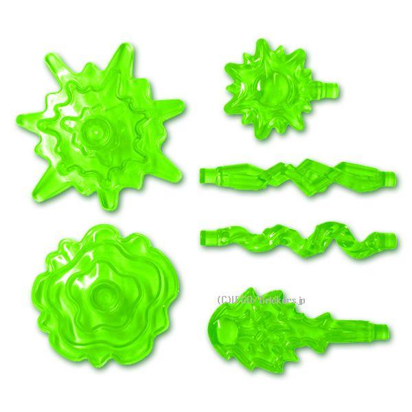 レゴ パーツ ばら売り #3473 魔法の呪文エフェクト(6パック)：トランスブライトグリーン | LEGOの部品 : 3473-311 ...