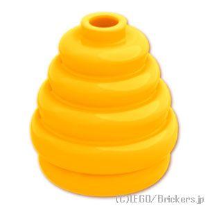 レゴ パーツ ばら売り #35574 コーン 2 x 2 x 1 2/3 - スタックリング付き （蜂の巣/綿菓子）：ブライトライトオレンジ ...