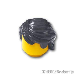 レゴ パーツ ばら売り #43753 ミニフィグ ヘア - スイープバックした髪：ダークグレー | LEGOの部品 : 43753-199 ...