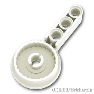 LEGO レゴ パーツ ばら売り #44225 テクニック ローテーションジョイントディスク リフトアーム 3L：ホワイト | LEGOの部品 ...