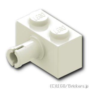 LEGO レゴ パーツ ばら売り #44865 ブロック 1 x 2 - ピンとスタッドホルダー：ホワイト | LEGOの部品 : ブロック ...
