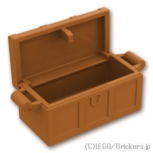 LEGO（レゴ） パーツ ばら売り #4738ac03 コンテナ 宝箱 - 平らな蓋(4738 / 80835)：ミディアムヌガー ...