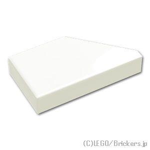 LEGO レゴ パーツ ばら売り #5091 ウェッジタイル 1 x 2 - 左：ホワイト | LEGOの部品 : レゴブロック専門店 ...