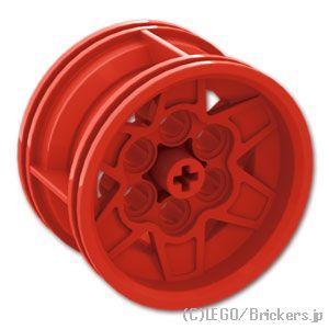 LEGO レゴ パーツ ばら売り #56908 ホイール - 43.2 x 26 テクニック レーシング スモール 6穴：レッド | LEGO ...